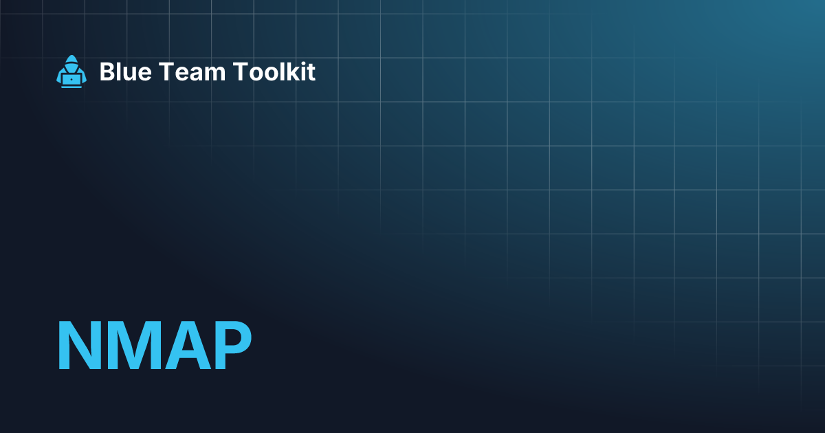 NMAP | Blue Team Toolkit